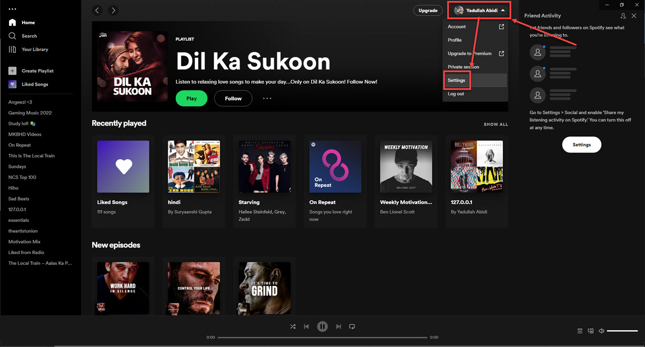 How to change the language on Spotify?