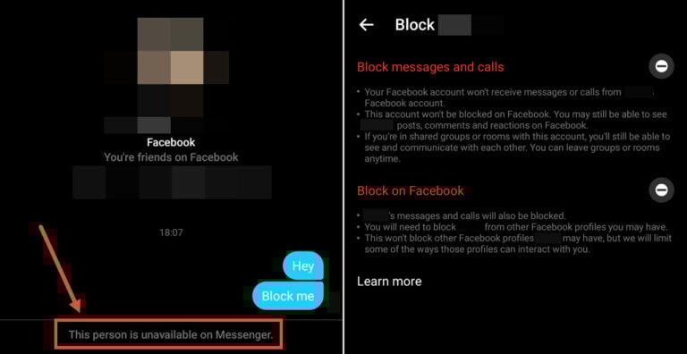 How to know if someone blocked you on FB Messenger?