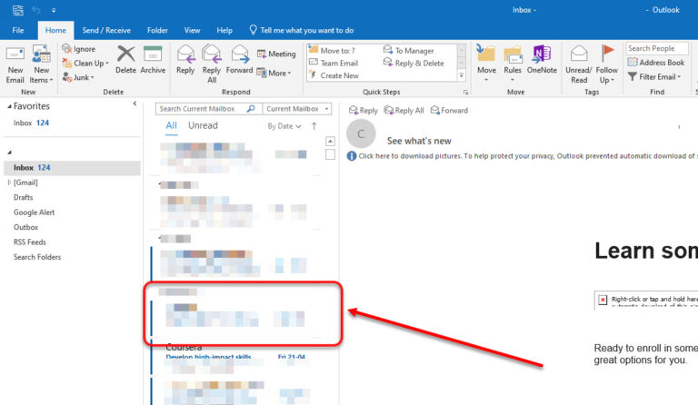 What does Outlook ignore do?