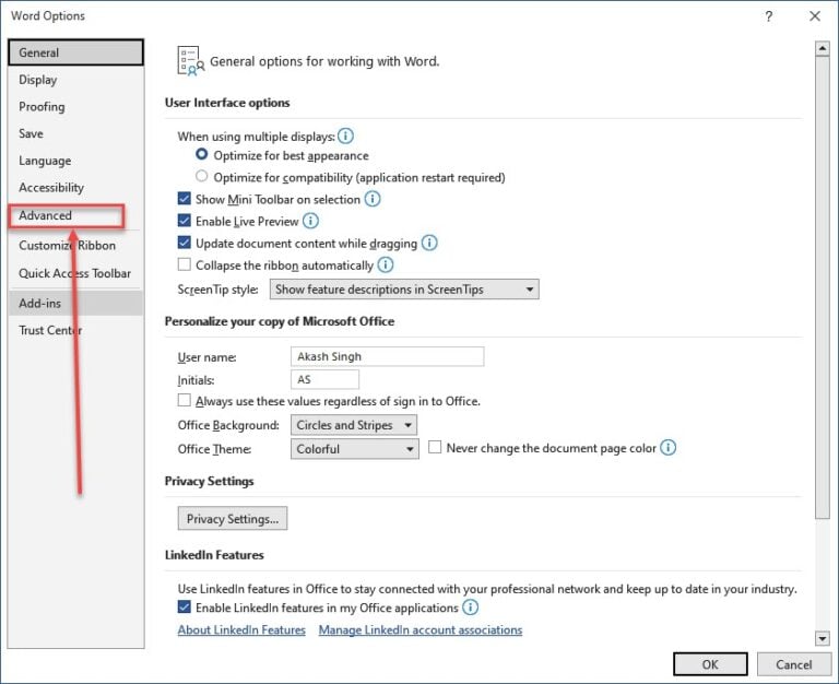 How to create a bookmark in Word?