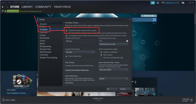 How to turn off Steam notifications?