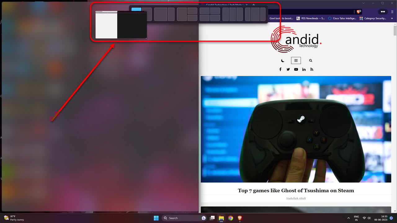 How to exit full screen in Windows?