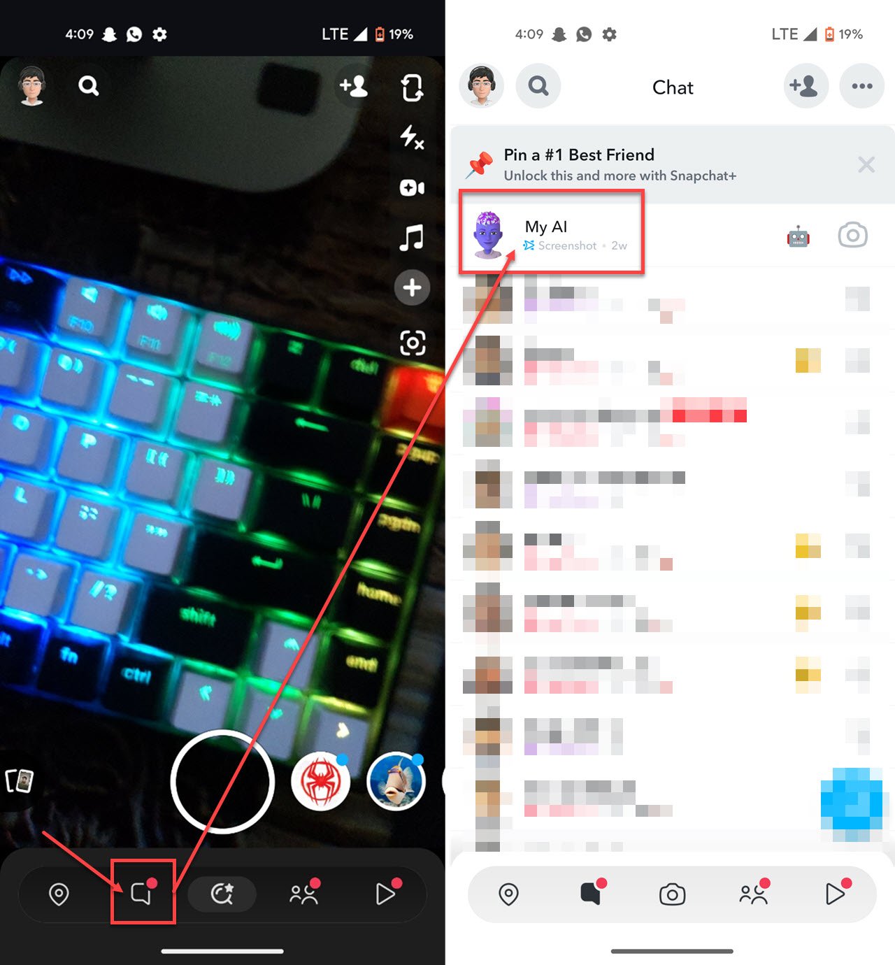 How to change Snapchat AI gender?