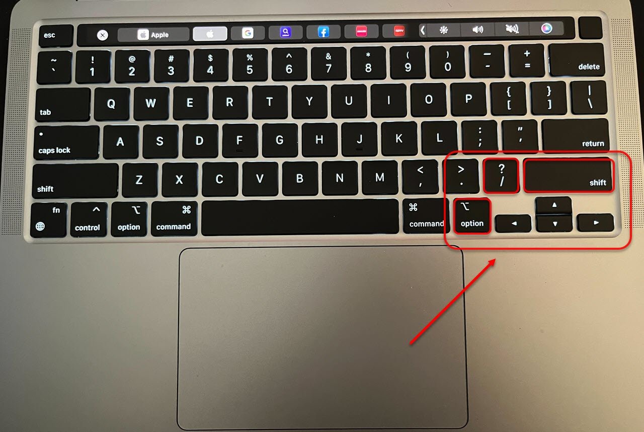How to get the upside down question mark on Macbook?