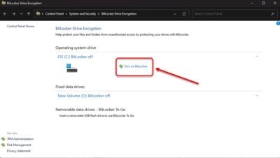 Why is there an exclamation mark on C drive in Windows 11?