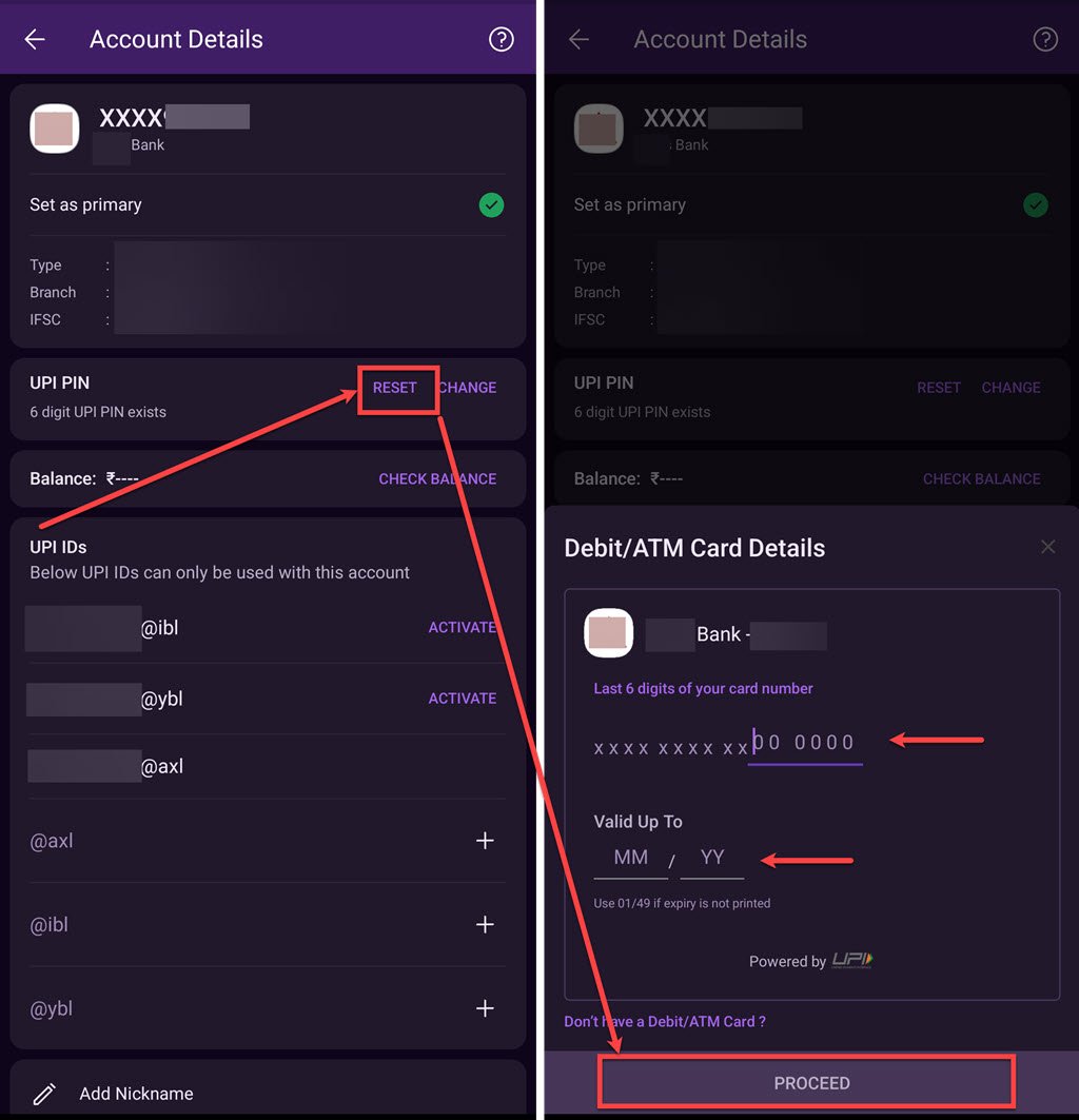 How to change UPI Pin in PhonePe?