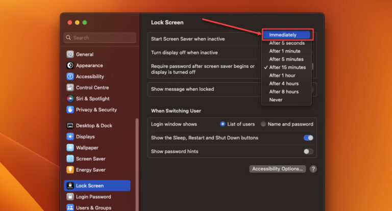 How to lock screen on Mac?