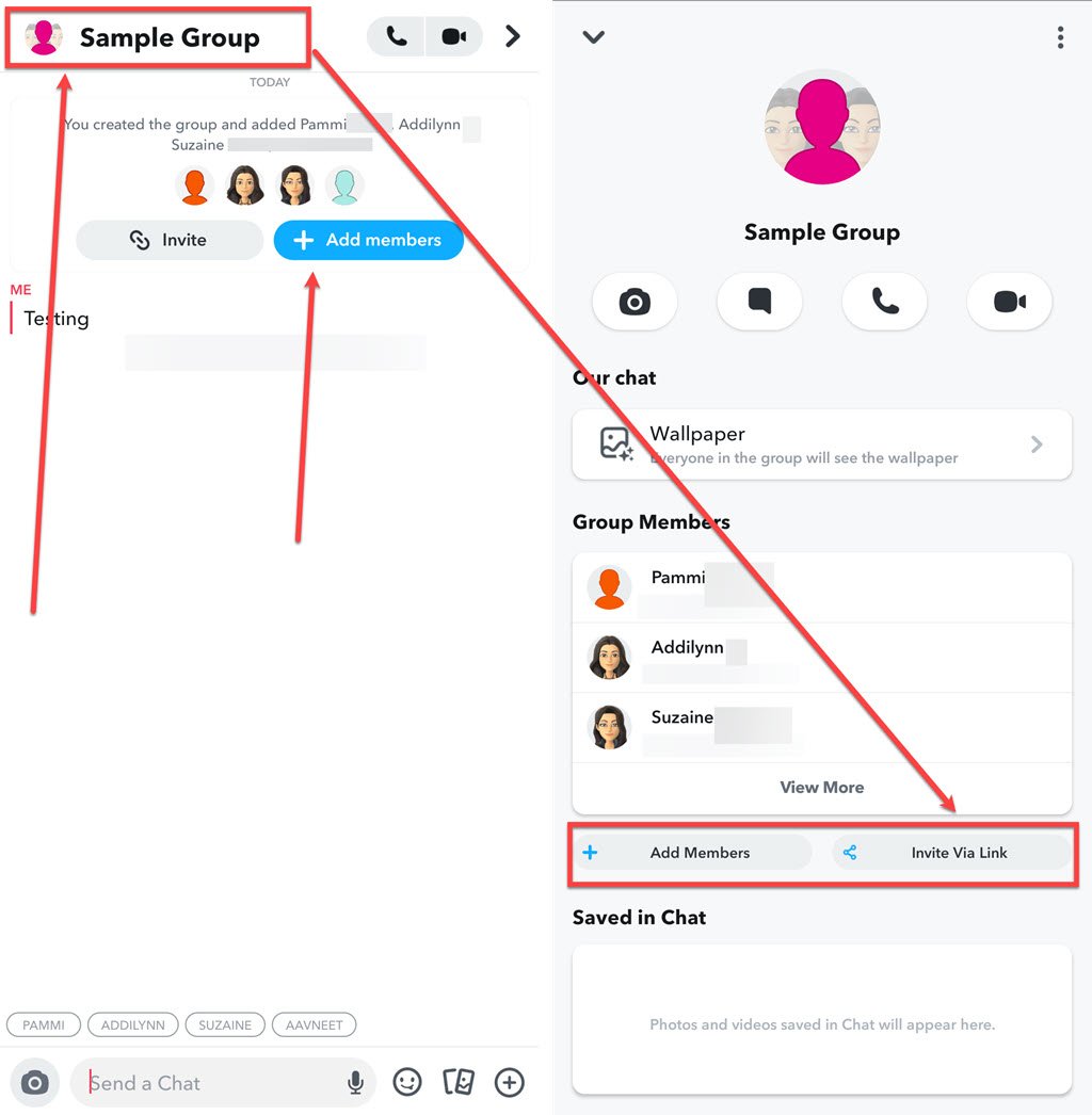 How to remove someone from a Snapchat group?