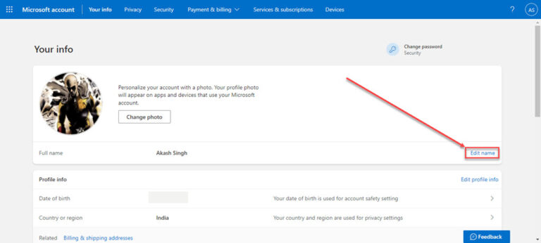 How to change Outlook profile picture?