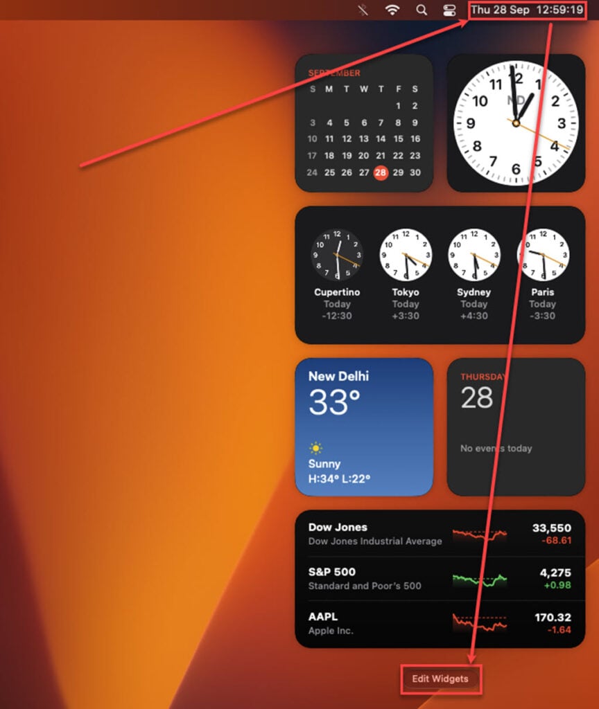 How to add widgets to Mac?
