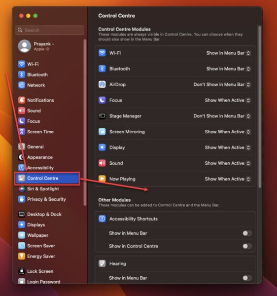 Where is the Macbook Control Center? All you need to know