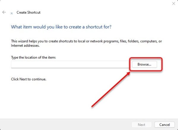 How to create a shortcut to the desktop?