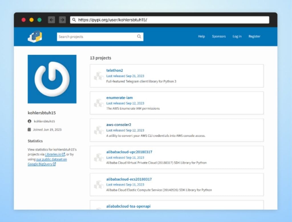 Malicious attack targets open-source software via PyPi manager