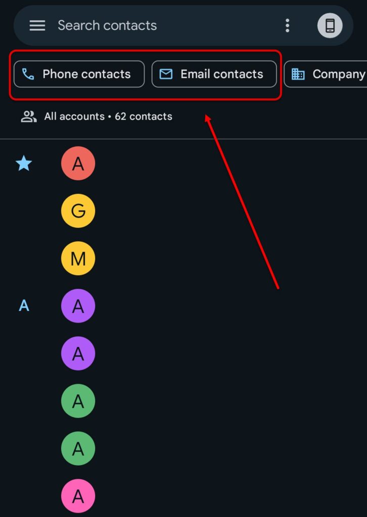 How many contacts do I have?