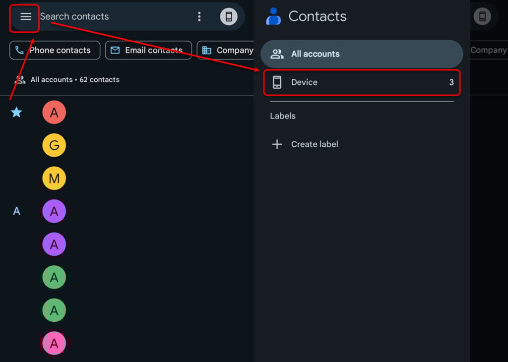 How many contacts do I have?