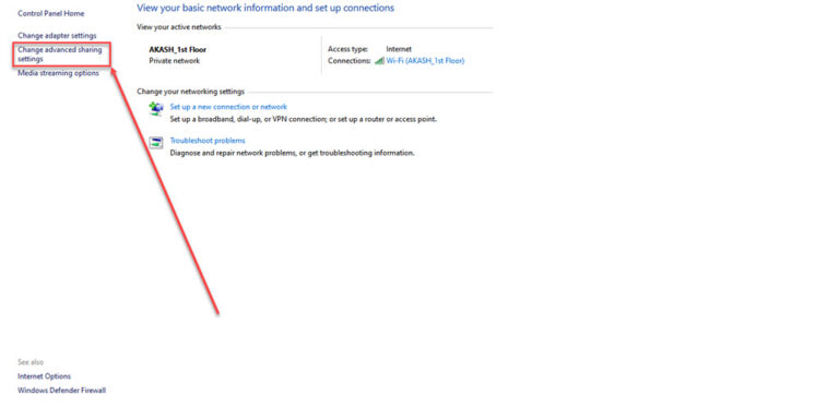 Windows Network and Sharing Center explained