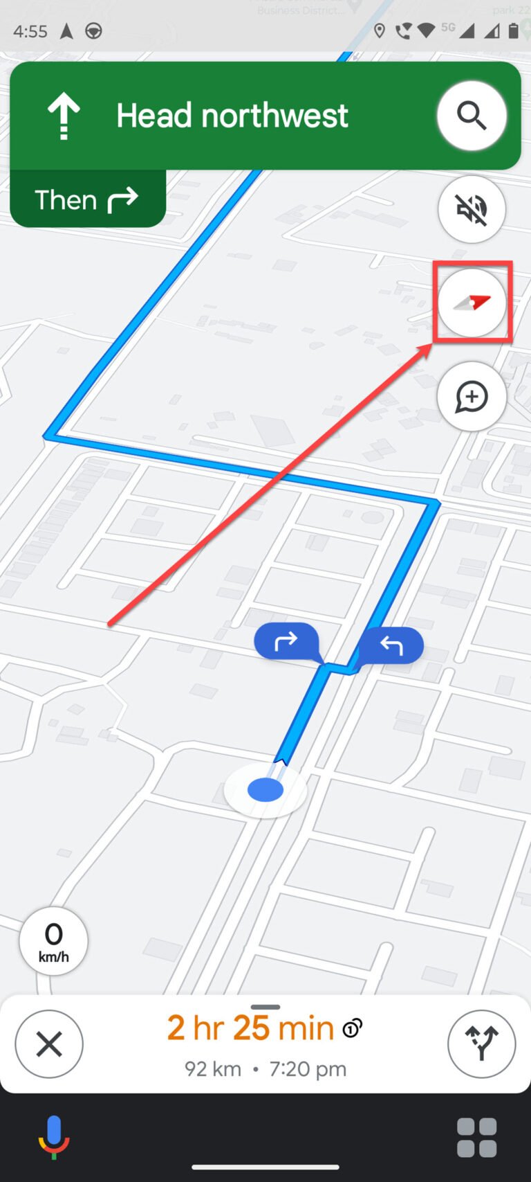 Google Maps symbols listed and explained