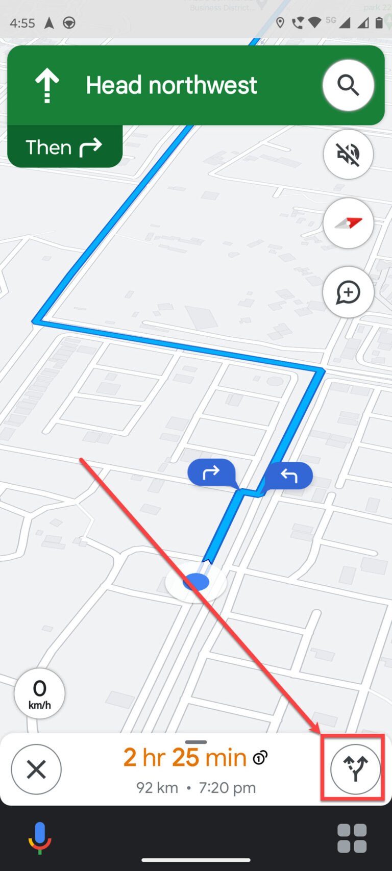 Google Maps symbols listed and explained