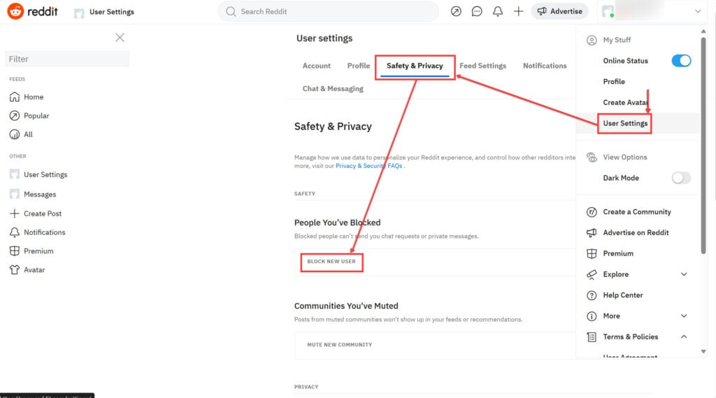 How to know if someone blocked you on Reddit?