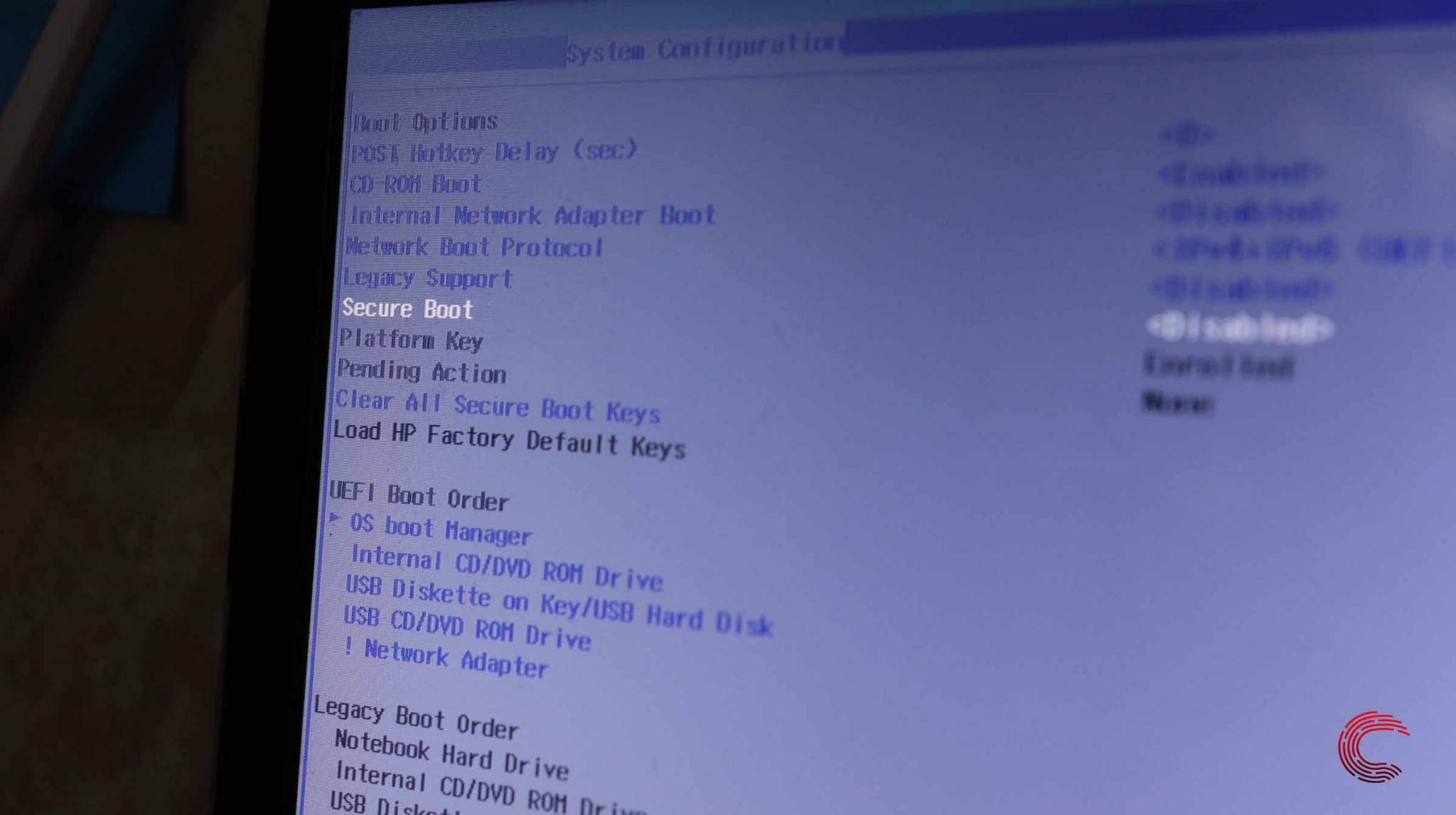 Fix: Standard hardware security is not supported