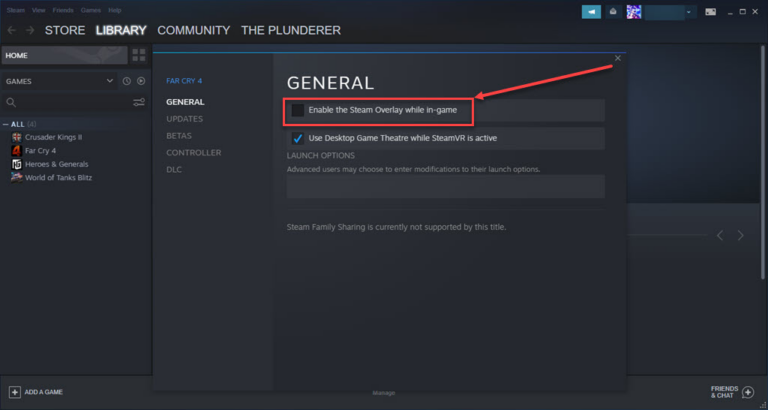 How to enable Steam Overlay?