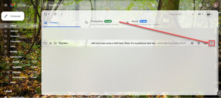 What is the meaning of the different symbols in Gmail?