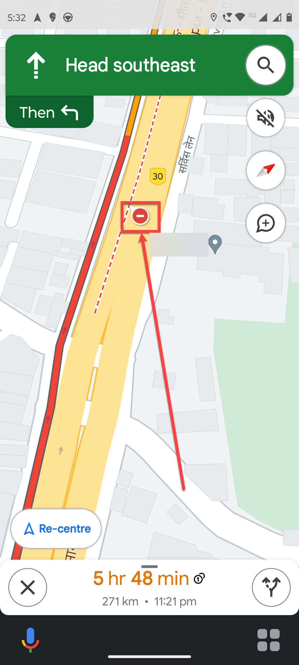 Google Maps symbols listed and explained