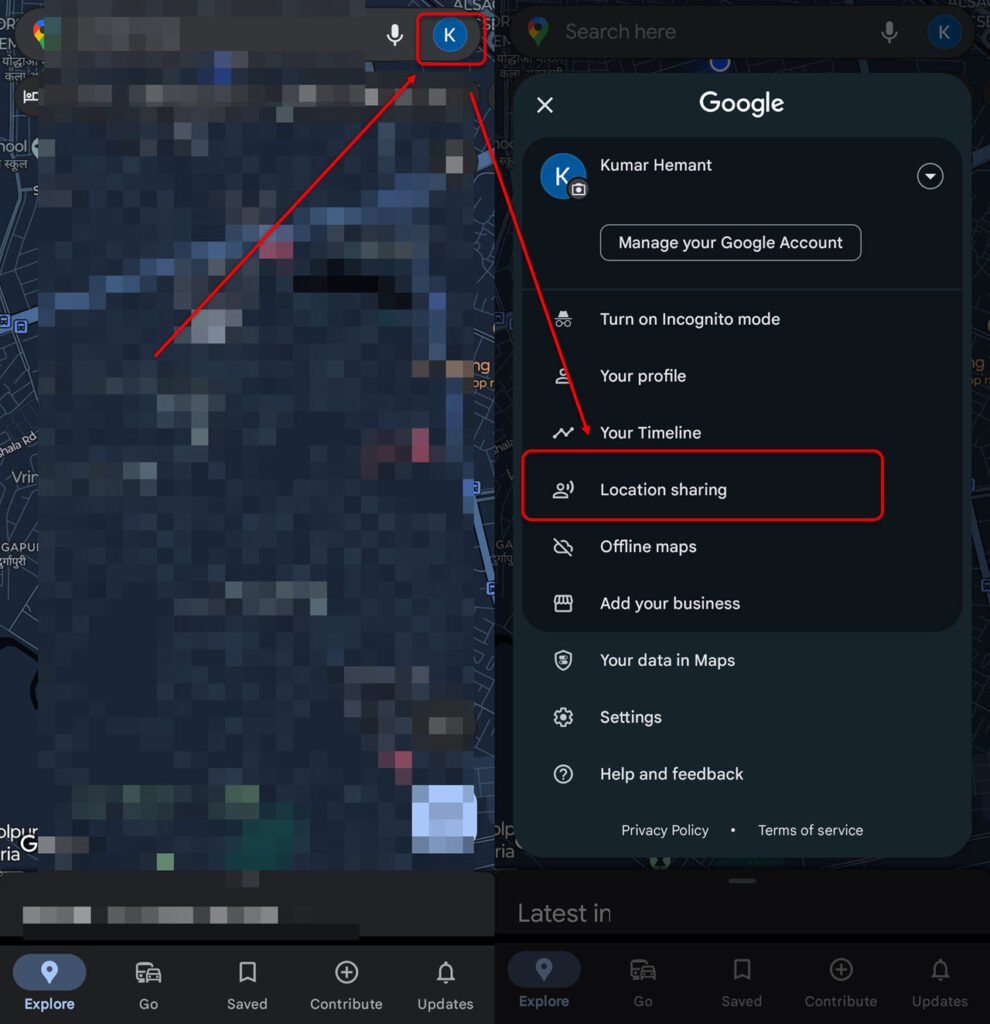 How to share your location on Android?