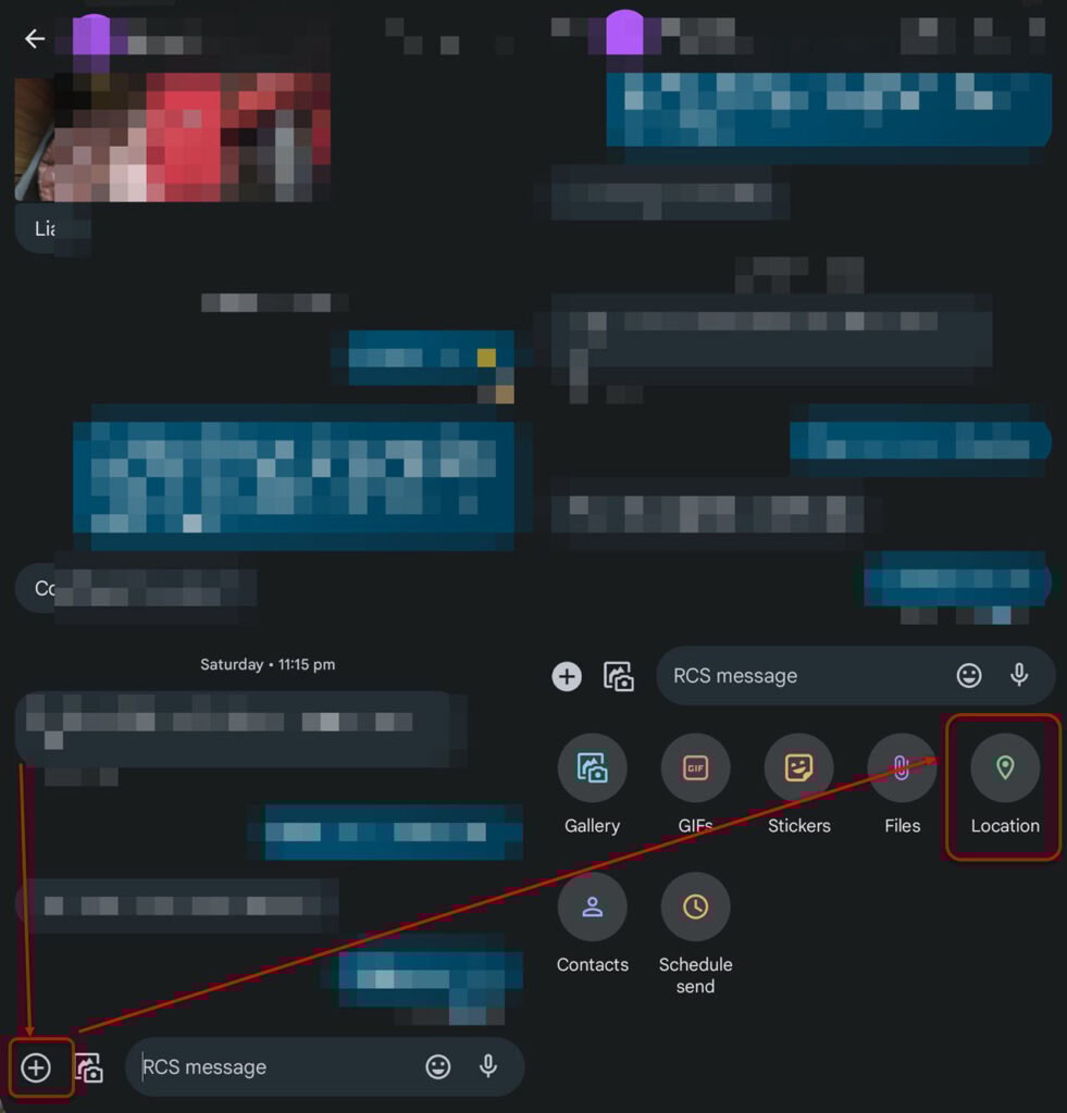 How to share your location on Android?