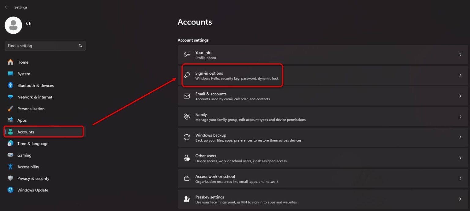 How to remove PIN from Windows 11?
