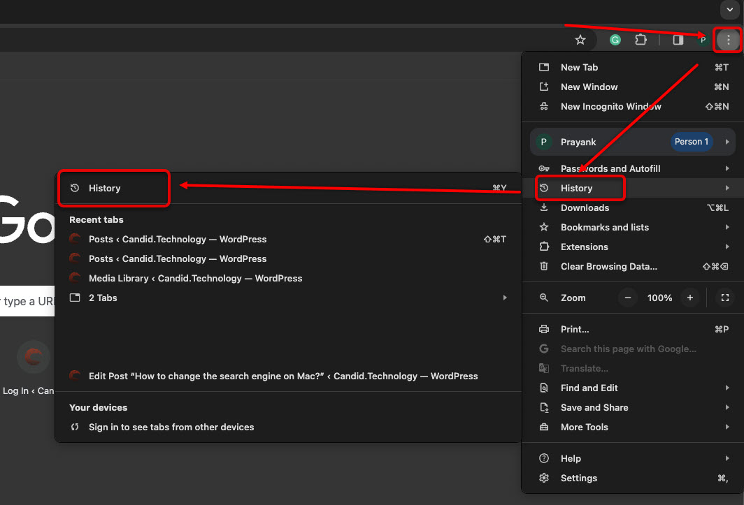 ChromeHistoryMac-ss1 | Candid.Technology