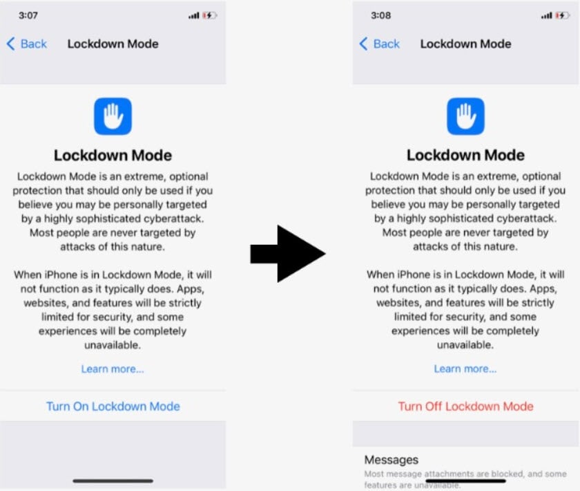 Deceptive Lockdown Mode technique threatens iOS users