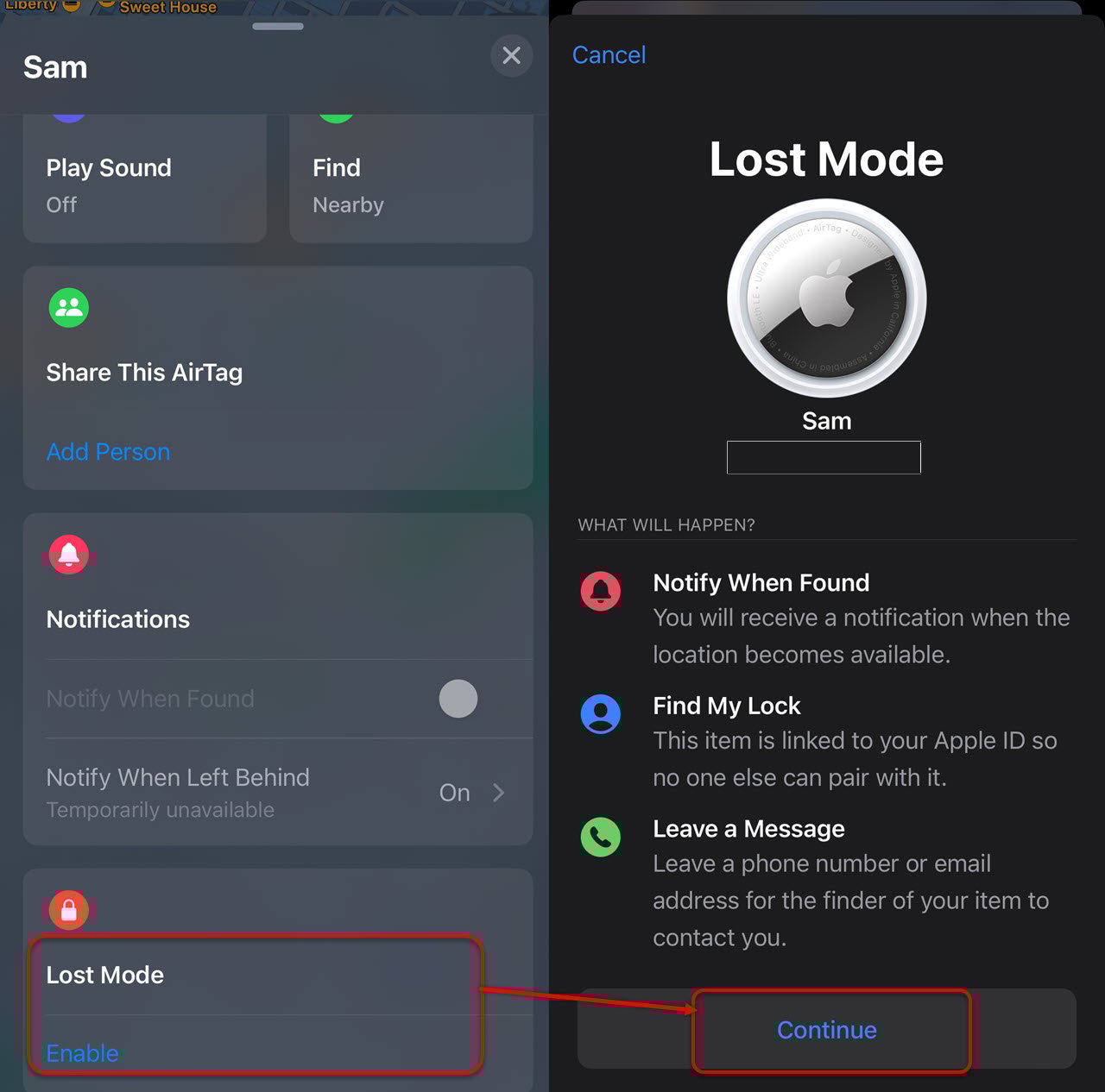 How to refresh your AirTag's location?