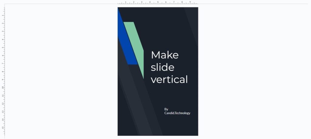 How to make Google Slides vertical?