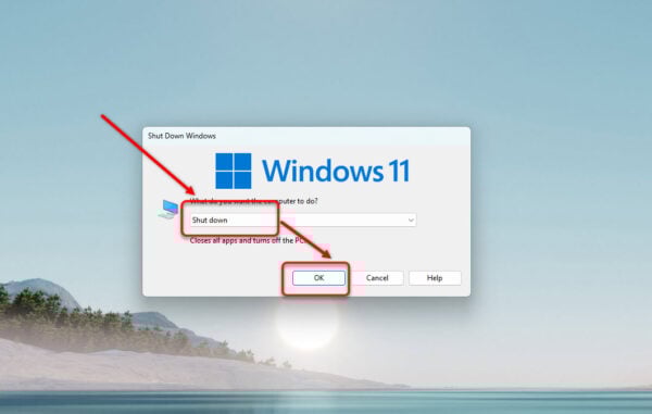How to shut down Windows 11?