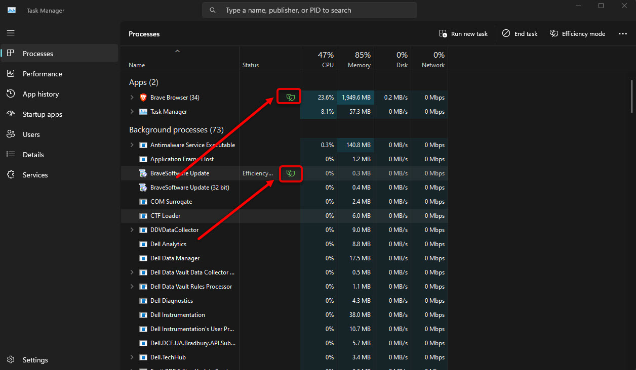 What is Efficiency mode in Windows 11? How to enable/disable it?