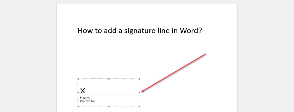 Add Signature Line Word Ss4 Candid Technology