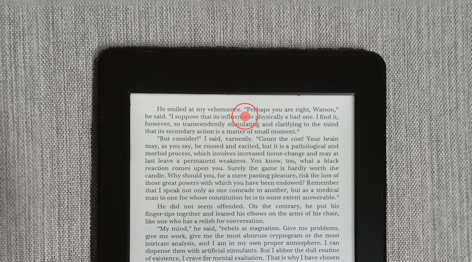 How to get to the home screen on Kindle?