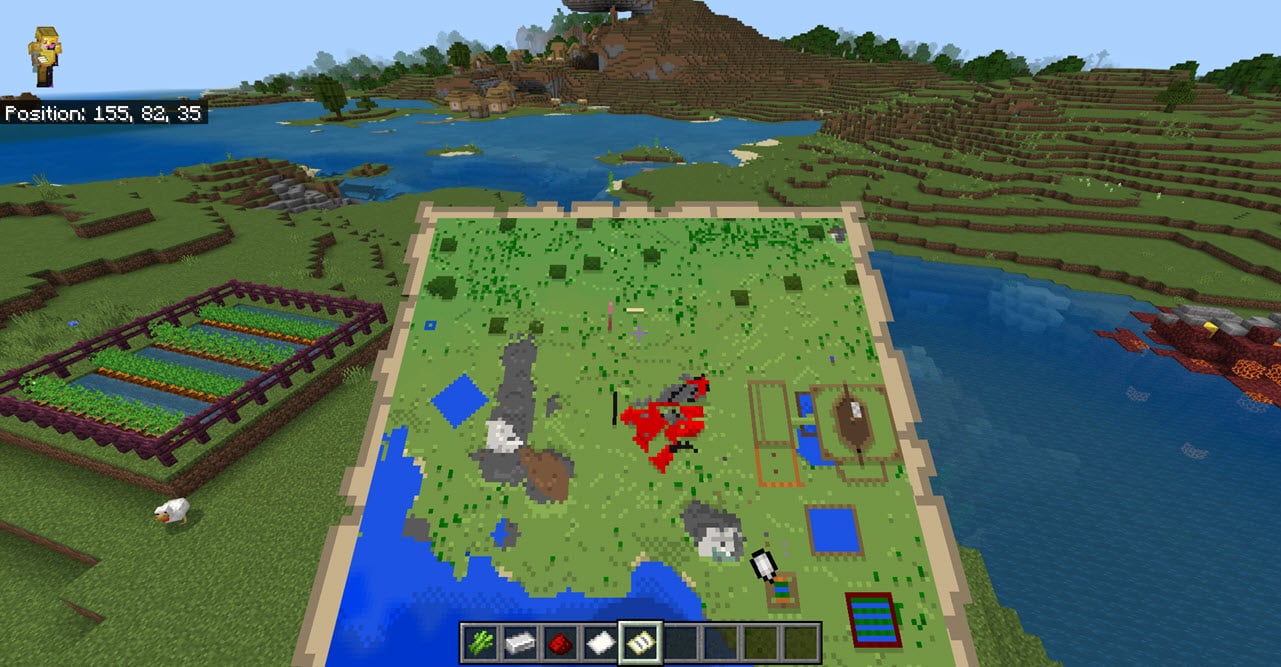How to make a map in Minecraft?