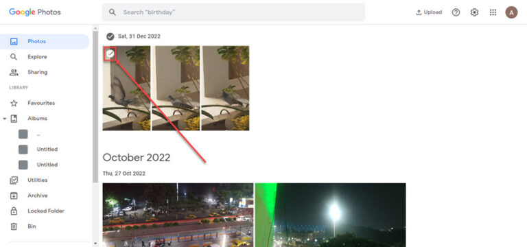 How to select all Google Photos?