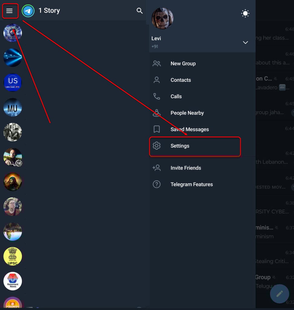 How to scan QR code in Telegram?