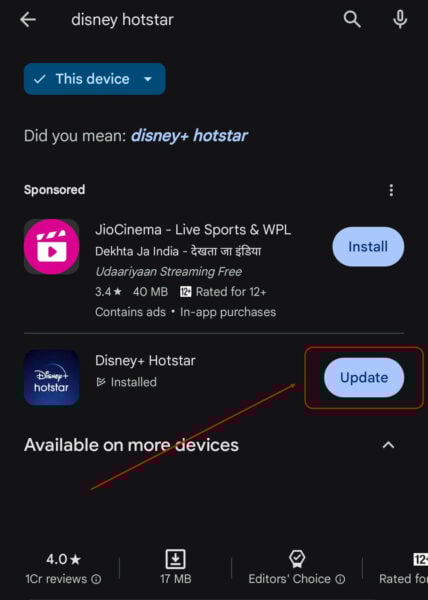 What to do if Disney+ Hotstar is not working?