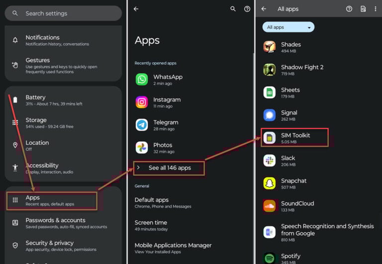How to fix the SIM Toolkit error?
