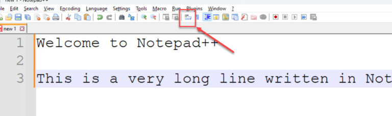 How to wrap text in Notepad++?