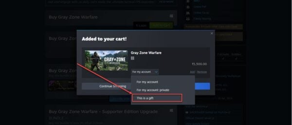 How to gift games on Steam?