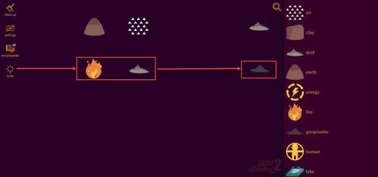 How to make Gunpowder in Little Alchemy 2?