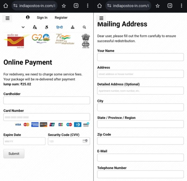 Smishing Triad hits Indian users with India Post phishing scams