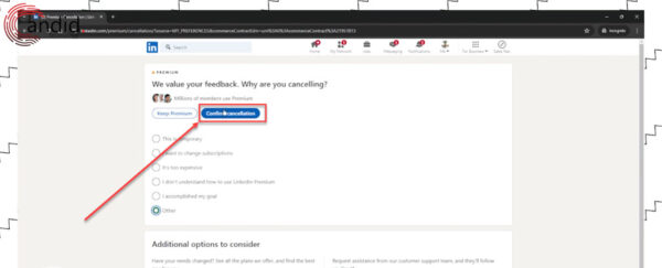 How to cancel Linkedin Premium free trial?