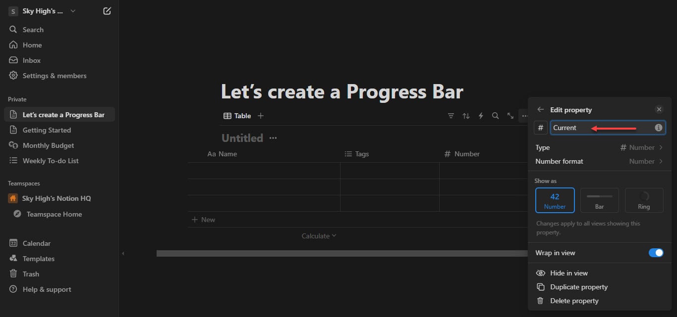 How to create a progress bar in Notion? How to create a progress bar in Notion?