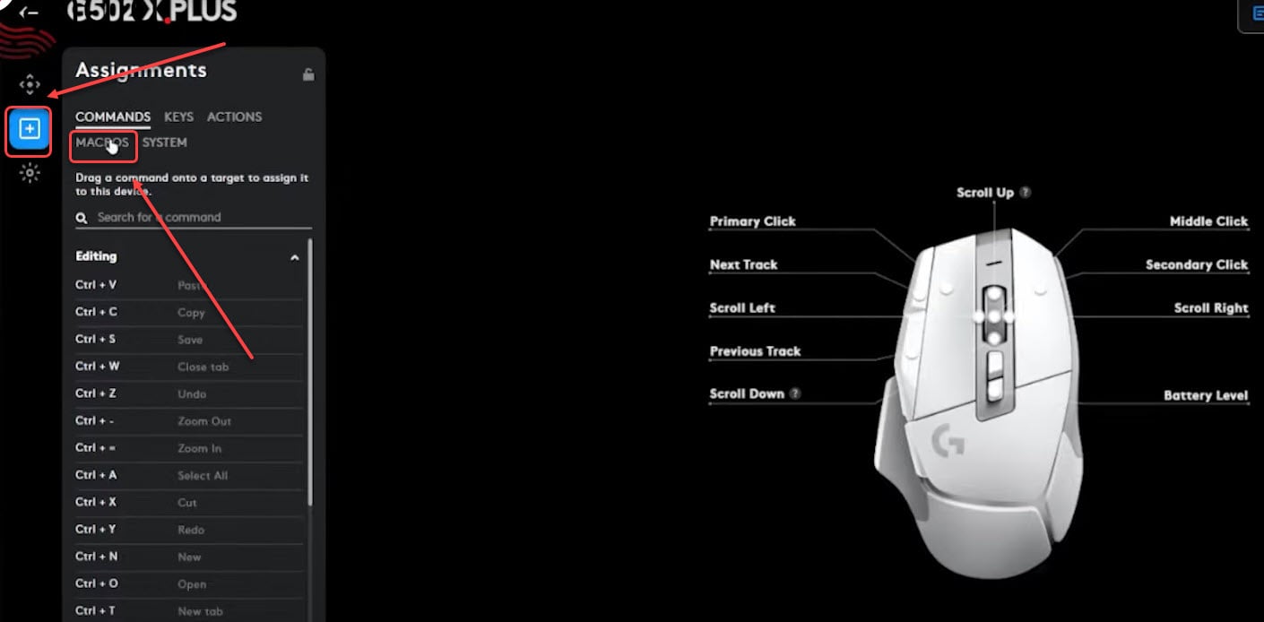 How to set up macros in G HUB?